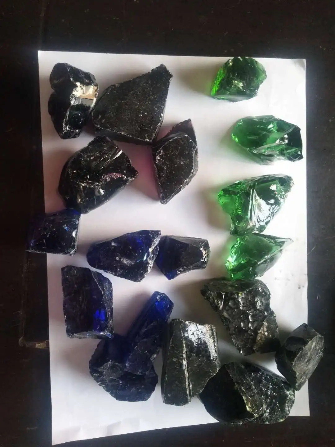 Decorative Crystal Glass Block - White Slag Glass Rock