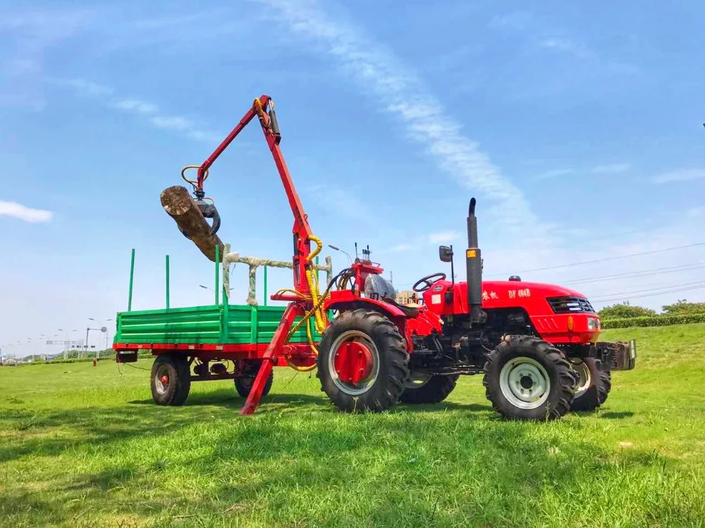 6 Ton ATV Timber Grapple Trailer with Crane - Durable & Efficient