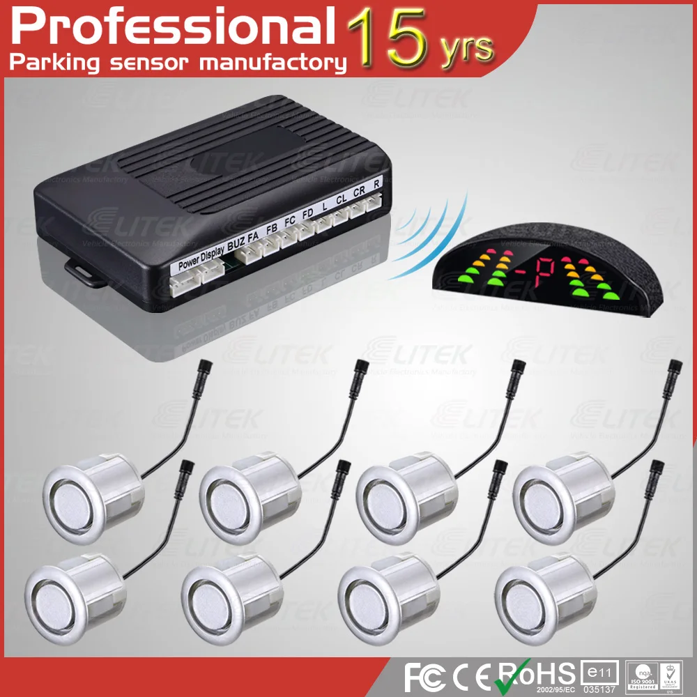 Custom Front & Rear Wireless Ultrasonic Parking Sensor For Passenger ...
