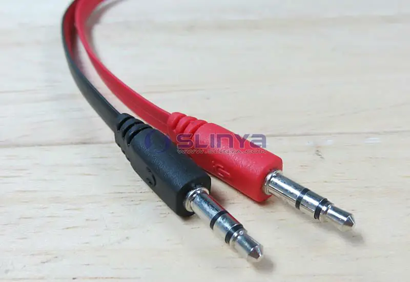 3.5mm Stereo Sound Output Cable Converter Right Left 2 In 1 Stereo Two ...