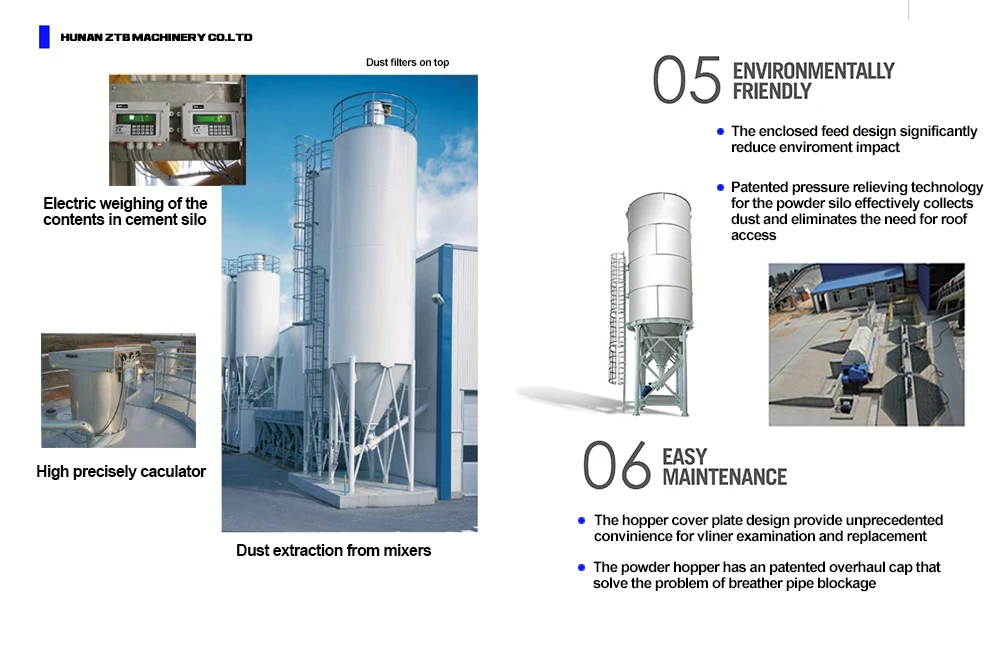 Quality Assurance 50 ton Cement Silo 45m3/h Ready Mixed mobile Concrete ...