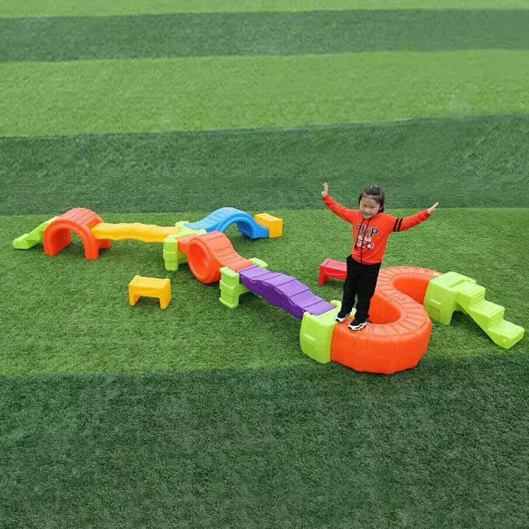 Kindergarten Children's Plastic Toys Outdoor Playground Balance Beam ...
