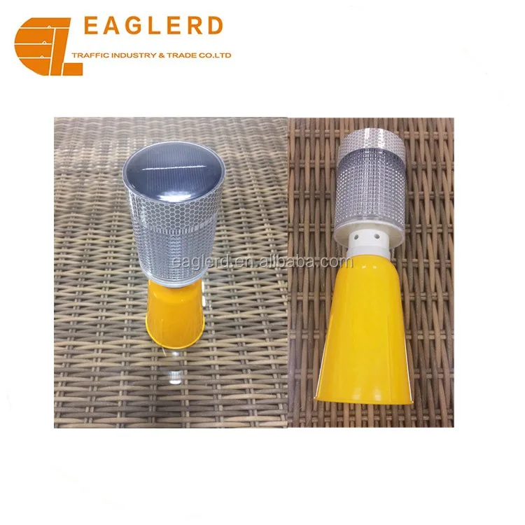 Road Safety Flexible Solar Traffic Cone Led Warning Traffic Cone Light ...
