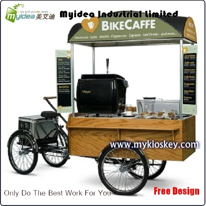 Mobile Outdoor Snack Food Coffee Push Cart Coffee Kiosk - Buy Coffee ...