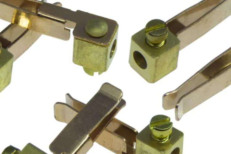 Connector Terminal Brass Spring Contact - Reliable Wire Connection