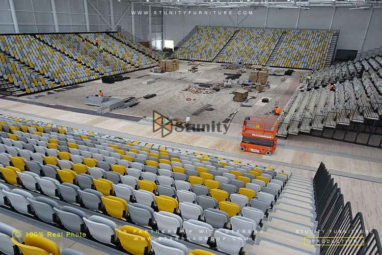 Stunity Telescopic Grandstand Retractable Seating System with Lecture ...