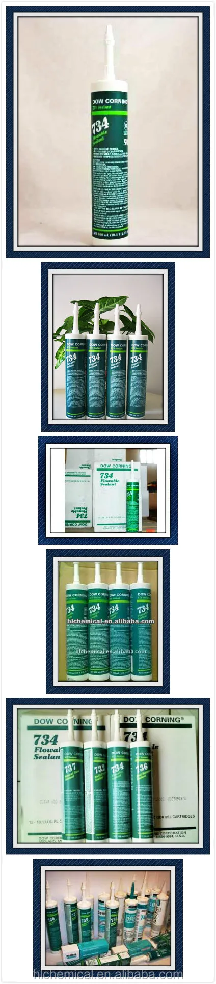 Flowable Adhesive Sealant Rtv Silicone Dow Corning 734 - Buy Dow ...