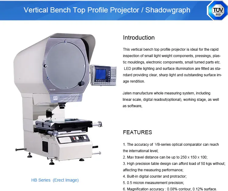 Jaten Vb16 Digital Standard Profile Projector Measuring Machine - Buy ...