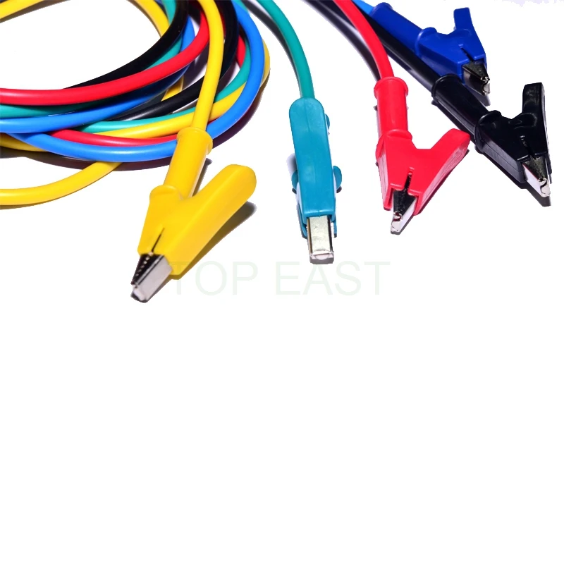 Copper safe transfer alligator clip To 4mm banana plug test leads in ...