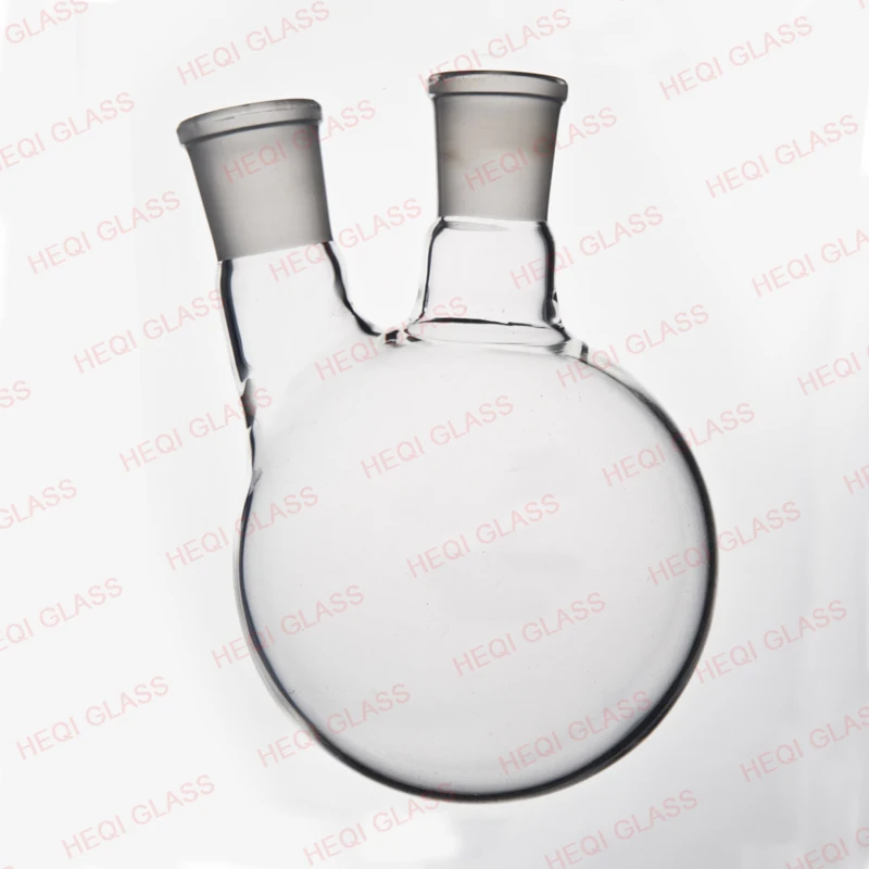 Lab Glassware - 2-Neck Quartz Flasks for Chemical Lab