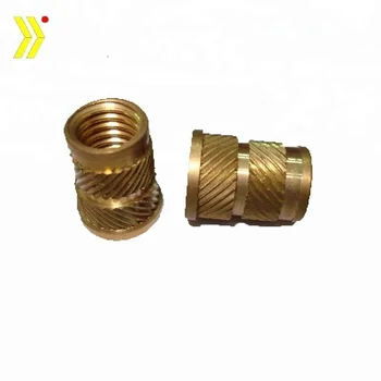 M6 Brass Knurled Insert Nut/plastic Threaded Brass Inserts - Buy M6 ...