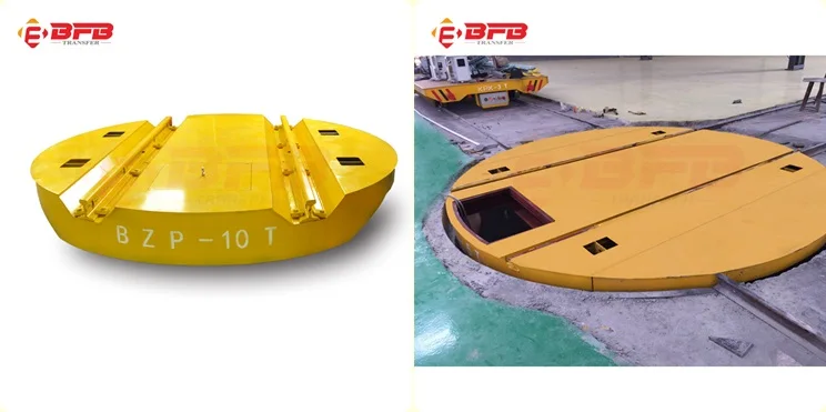 Industrial Electric Heavy Duty Rotating Platform Transfer On Rails ...