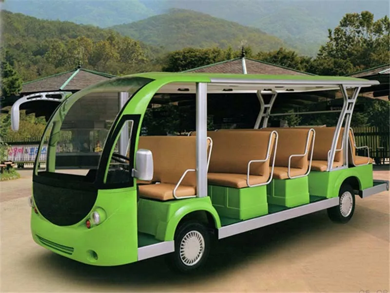 14 Seats Shuttle Mini Bus Electric Car Tourist Car With Door - Buy ...