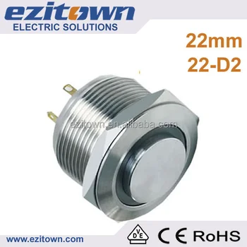 Vandal Resistant 22mm Normally Open 1no Push Button Switches With Led Ring 3a Ip65 Auto Switch ...