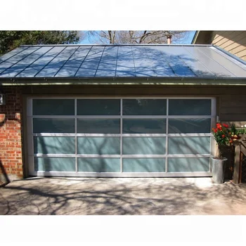 Automatic Glass Polycarbonate Roll Up Sliding Garage Door - Buy ...