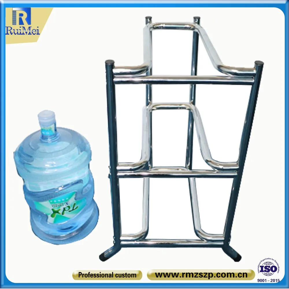 Floor Standing Iron 5 Gallon Water Bottle Storage Rack - Buy Racks For ...