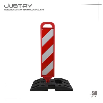 Flexible Plastic Traffic Road Divider With Base Delineator Posts - Buy ...