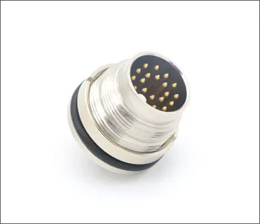 19 Pin Male Panel Mount M16 Waterproof Circular Metal Connector - Buy ...