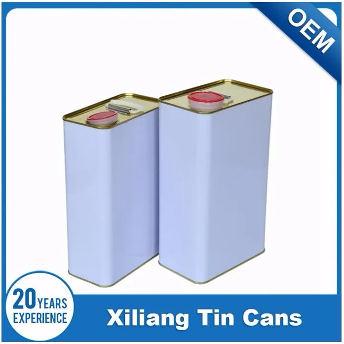 1 Gallon 4 Liter Square Rectangle Metal Tin Can Container - Buy Square ...