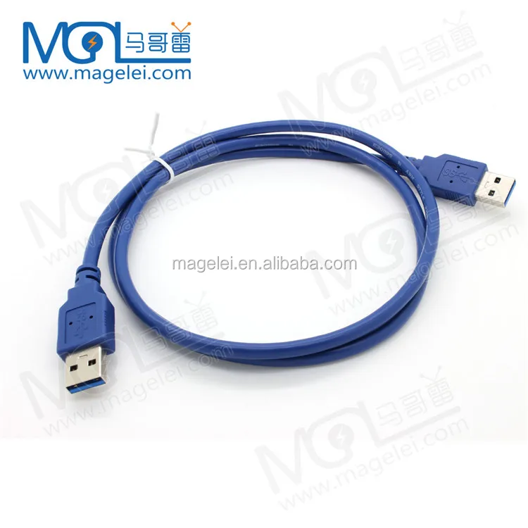1m High Speed Blue Usb 3.0 Am-am Usb3.0 Male To Male Data Usb 3 Cable ...