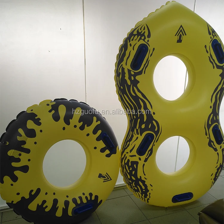 Heavy Duty Waterpark Inflatable 2 Person Water Slide Tube For Adults ...