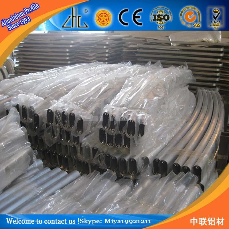 6063 T5 6061 T6 Aluminium Die Cast Pipe Bend Drilling Punching Pipe ...