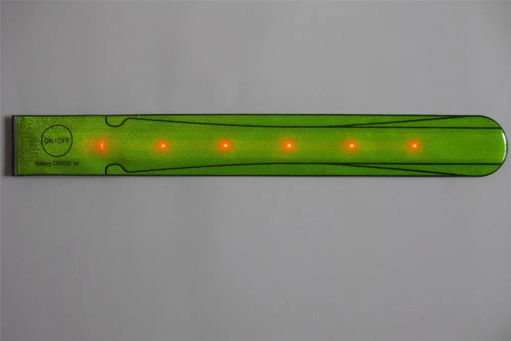 Led Pvc Reflective Slap Wrap Reflective Armband /led Snap Band - Buy ...