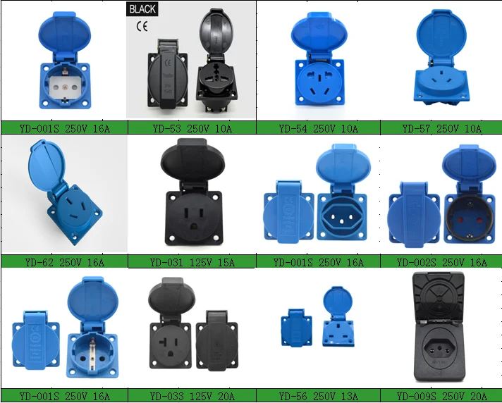 Electric Waterproof Outdoor Floor Socket Universal Multiple Electrical ...