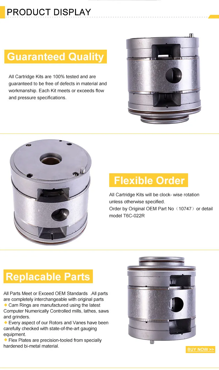 1465076 146-5076 New Vane Pump Cartridge For Wheel Loader 950g 962g ...