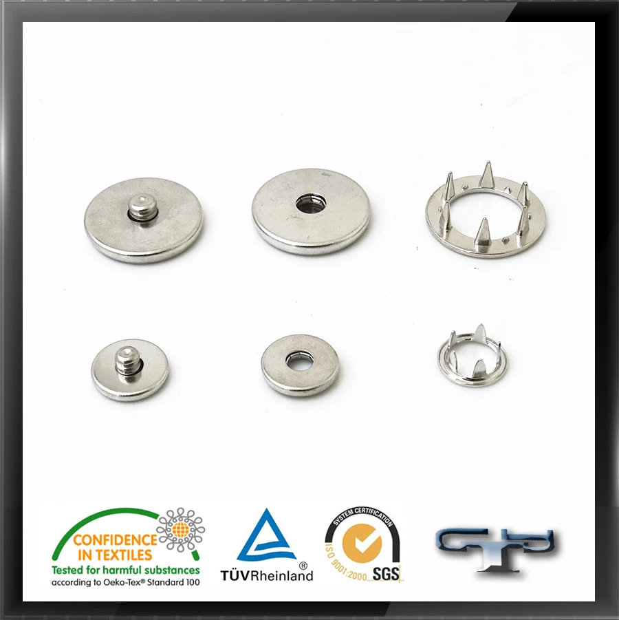 Four Parts Metal Prong Snap Button Custom For Garment In China - Buy ...