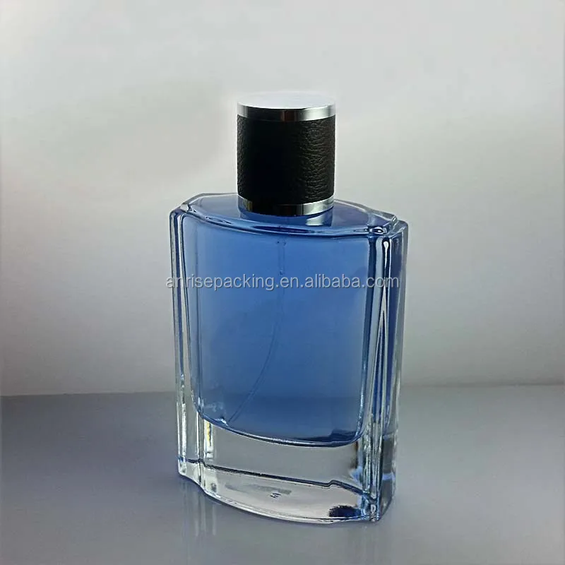 Wholesale 100 Ml Big Volume Rectangle Green Glass Women Perfume Bottle ...
