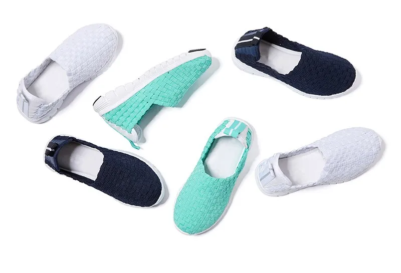 Custom Woven Elastic Shoes Walking Shoes - Buy Woven Elastic Shoes ...
