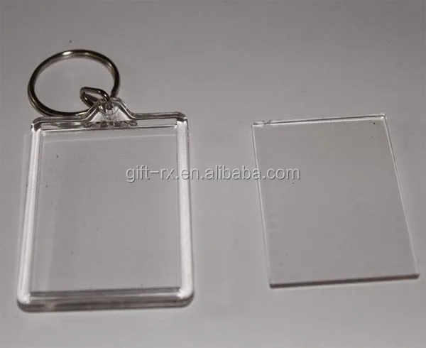 Custom clear Acrylic Keyholder Keychains Ring Wholesale Sublimation ...