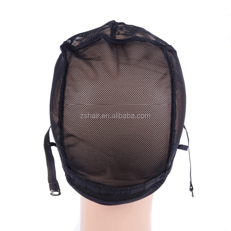 Black Rose Flower Lace Net With Adjustable Strap Glueless Streable Wig ...