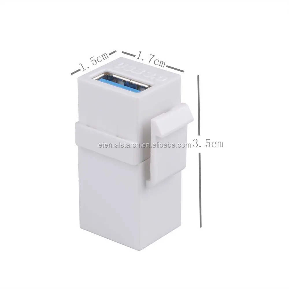 Wholesale Stock Panel Mount USB Couple Jack USB 2.0 Female Keystone ...