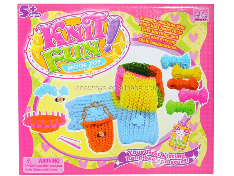 Kid Diy Game Knitting Toy Set Wool Creative Picture Js2705988 - Buy ...