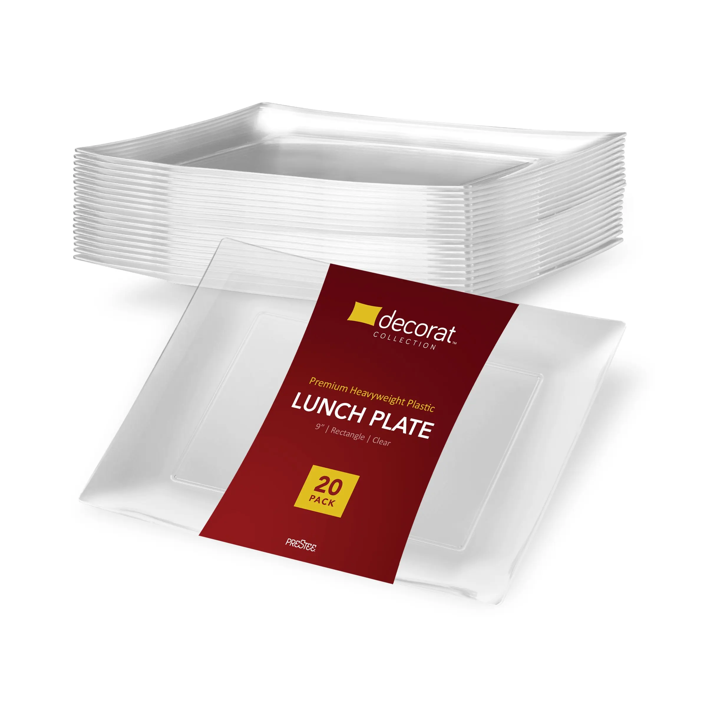 Buy DECORAT CLEAR PLASTIC PLATES PARTY PLATES 9 Inch Lunch Plates buy-decorat-clear-plastic-plates-party-plates-9-inch-lunch-plates