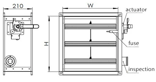 Mechanical Hvac Duct Fire Damper Manufacturer - Buy Fire Damper,Hvac ...