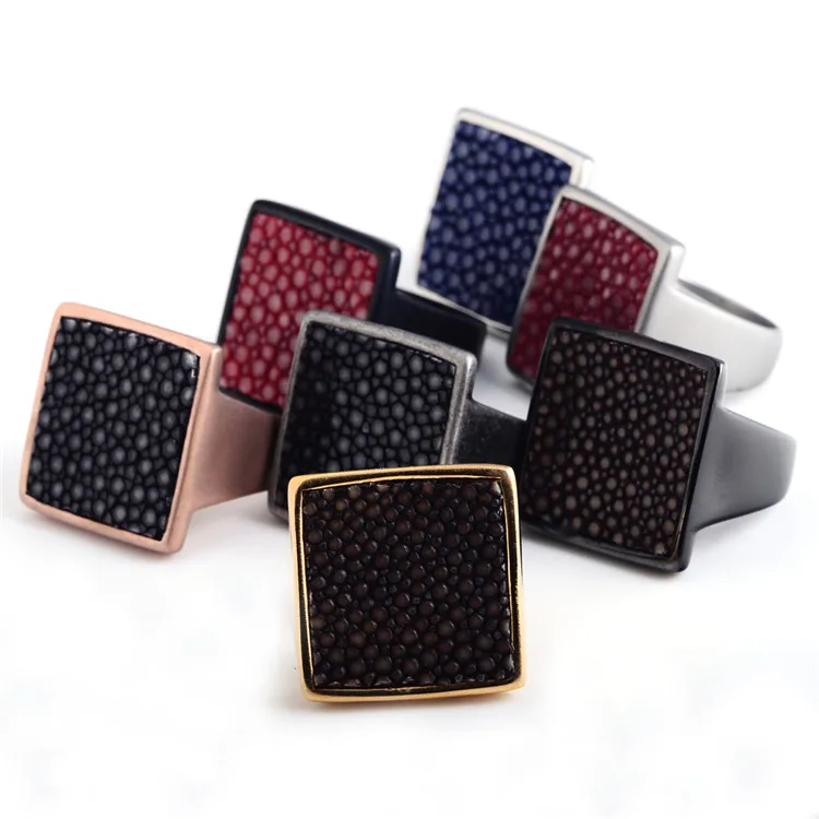 Indonesia Ring Two Gold Finger Custom Titanium Gemstone Ring Ring ...