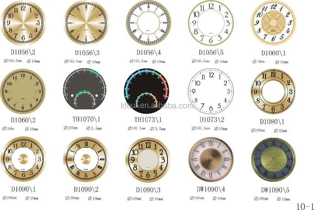 Fancy Clock Dial for Wall Clock - KFOUR D900 Model