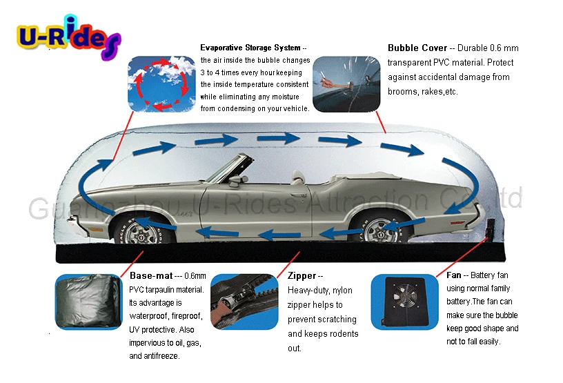 Dusty Proof Car Bubble Cover For Car - Buy Car Capsule,Inflatable Car ...