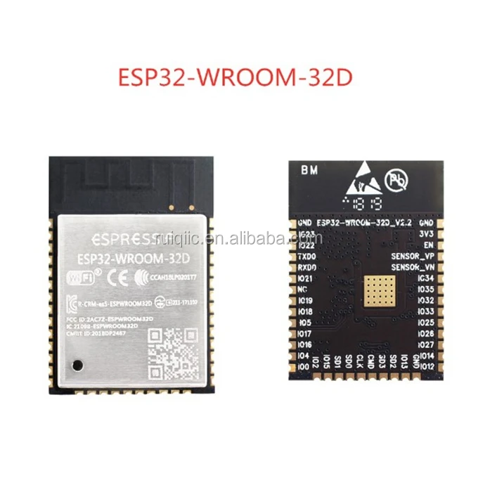 Esp32-wroom-32d Flash 32mbit 128mbit Esp32-d0wd Wifi + Blue Tooth ...