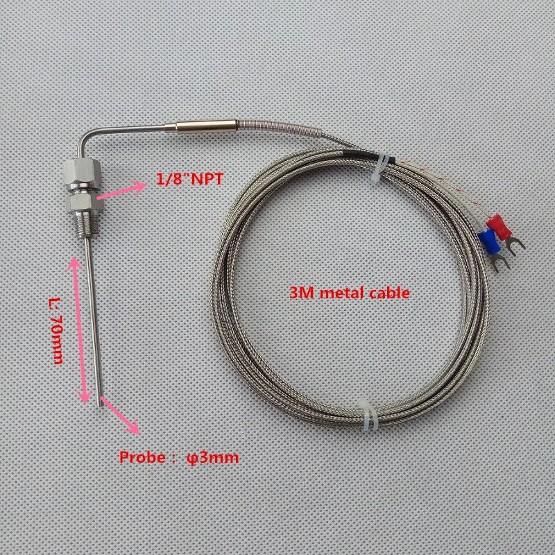 Customized Egt Sensor Shock Proof L Shape K Type 3mm Thermocouple Probe ...