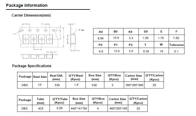 LCE DIP High Current Bridge Rectifier GBU810 for General Use