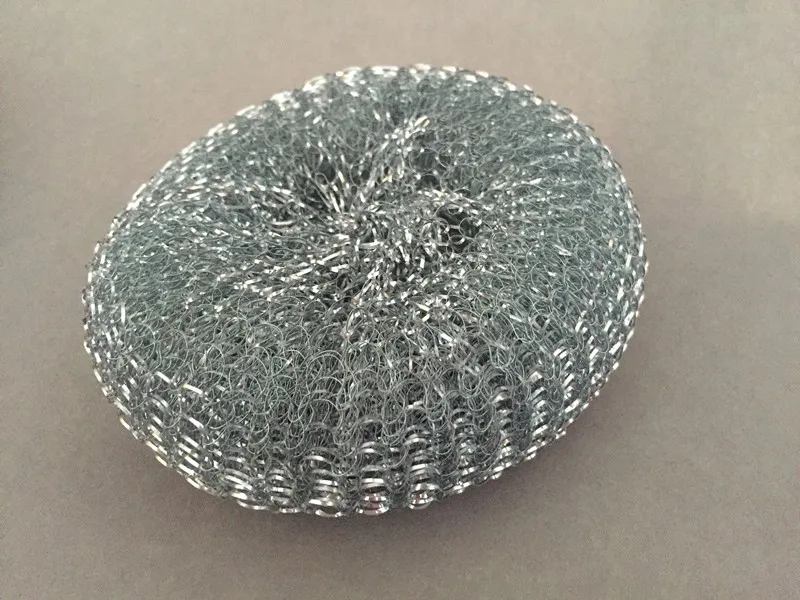 Kitchen Utensils Scrubber Galvanized Mesh Pot Scourer For Washing ...