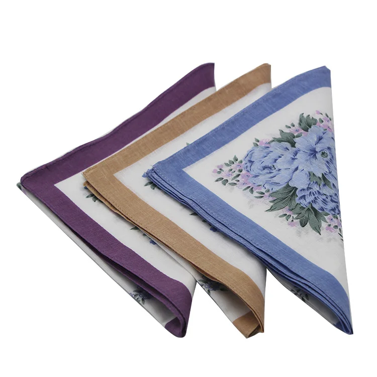 Professional Production Silk Screen Printing Cotton Handkerchief - Buy ...