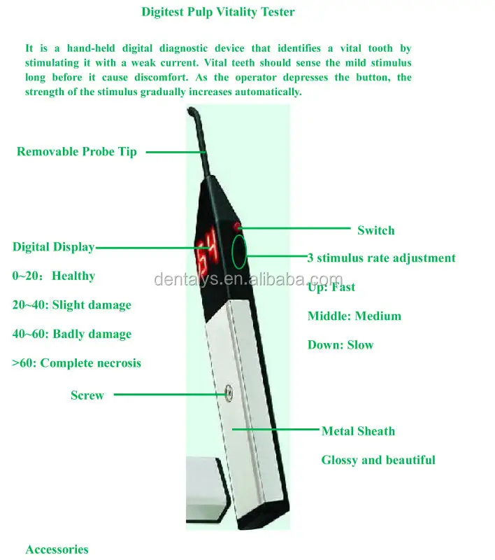Fornecimento Dental Ys-dt Teste Oral Dentes Nervo Vitalidade Dental ...