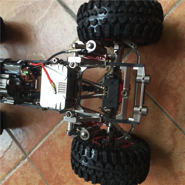 Cnc Metal And Carbon Fiber Chassis For Scx10 D90 1/10 Rc Rock Crawler ...