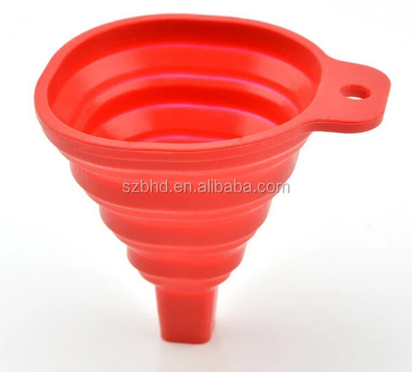 Bpa Free Silicone Collapsible Funnel/silicone Square Funnel/silicone ...