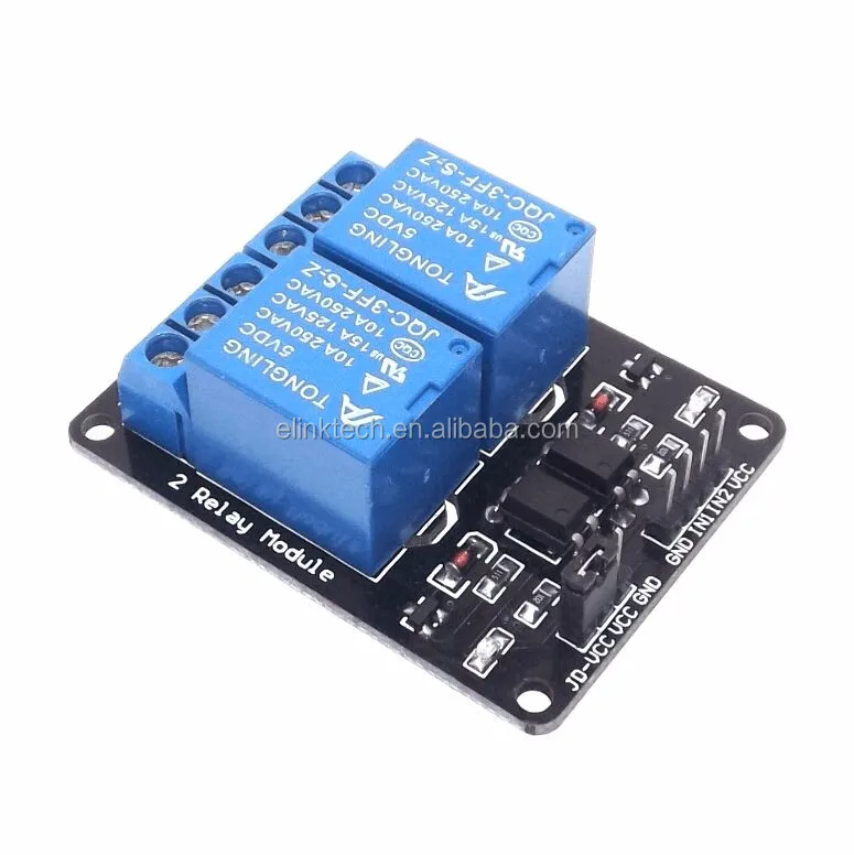 2 Channel Relay Module Relay Expansion Board 5v Low Level Triggered 2 ...